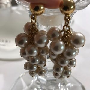 Jewelry | Beautiful Pearl And Gold Grapevine Earrings | Poshmark